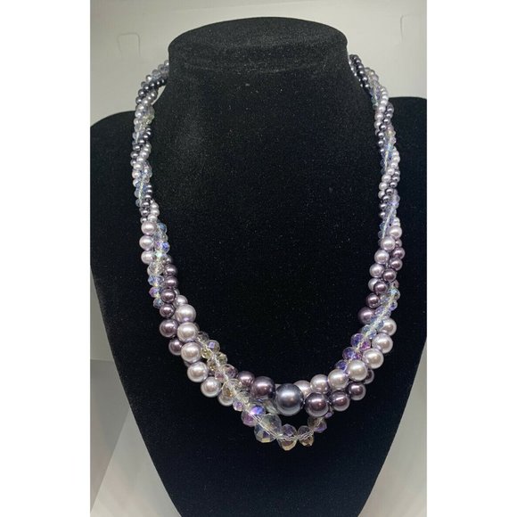 Roman | Jewelry | Rmn Roman Silvertone Gray Faux Pearl Necklace | Poshmark